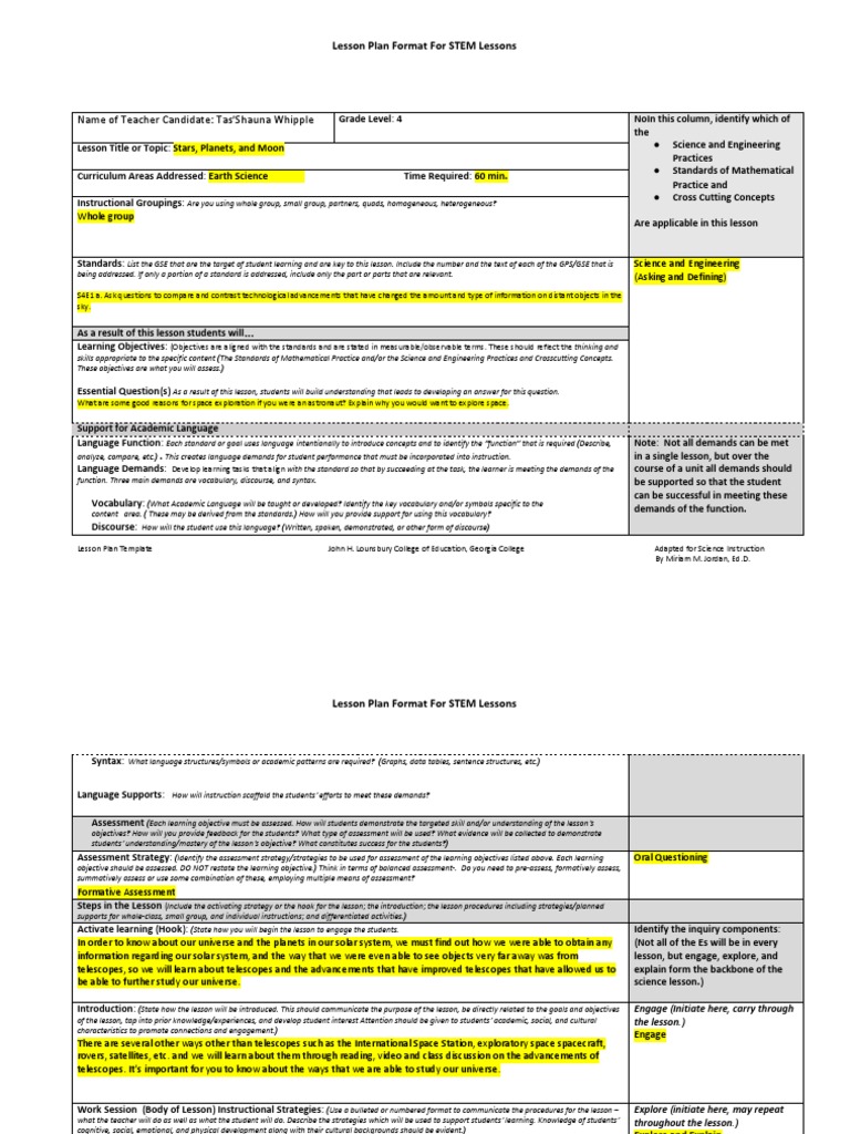 Science Lesson Plan 1 Part 10 | PDF | Lesson Plan | Learning