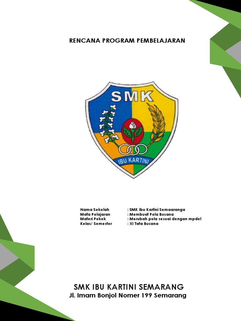 RPP XI Tata Busana: Merubah Pola | PDF