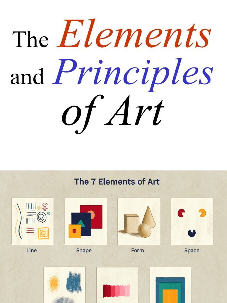 PDF Elements and Principles of Art - Module - 5 | PDF
