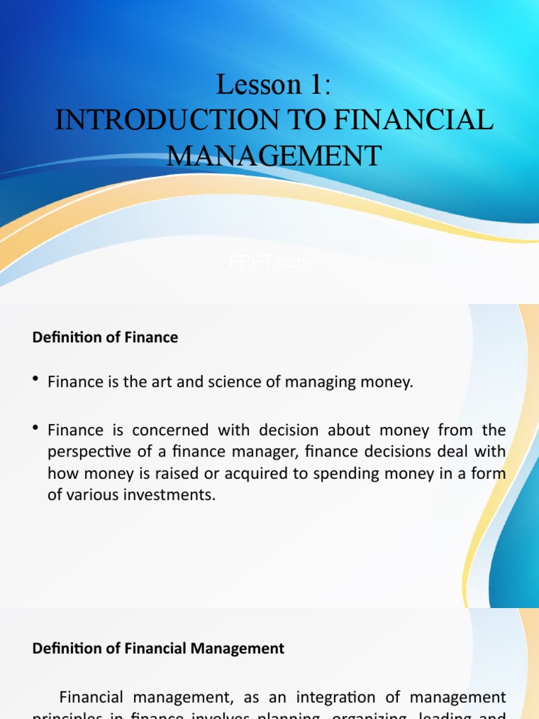 Business Finance PPT 1 | PDF | Investing | Finance & Money Management