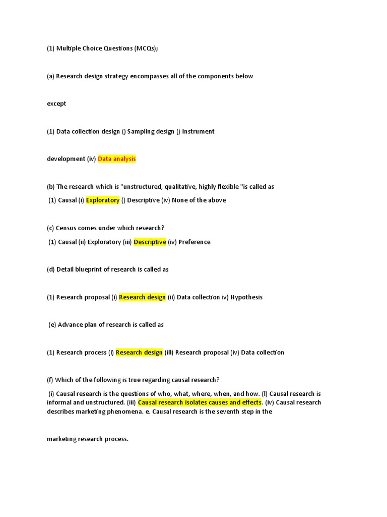 Revised AMR Notes | PDF | Sampling (Statistics) | Marketing Research