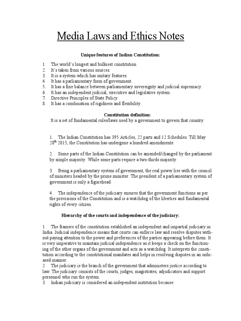 Media Laws and Ethics Overview | PDF | Defamation | Copyright