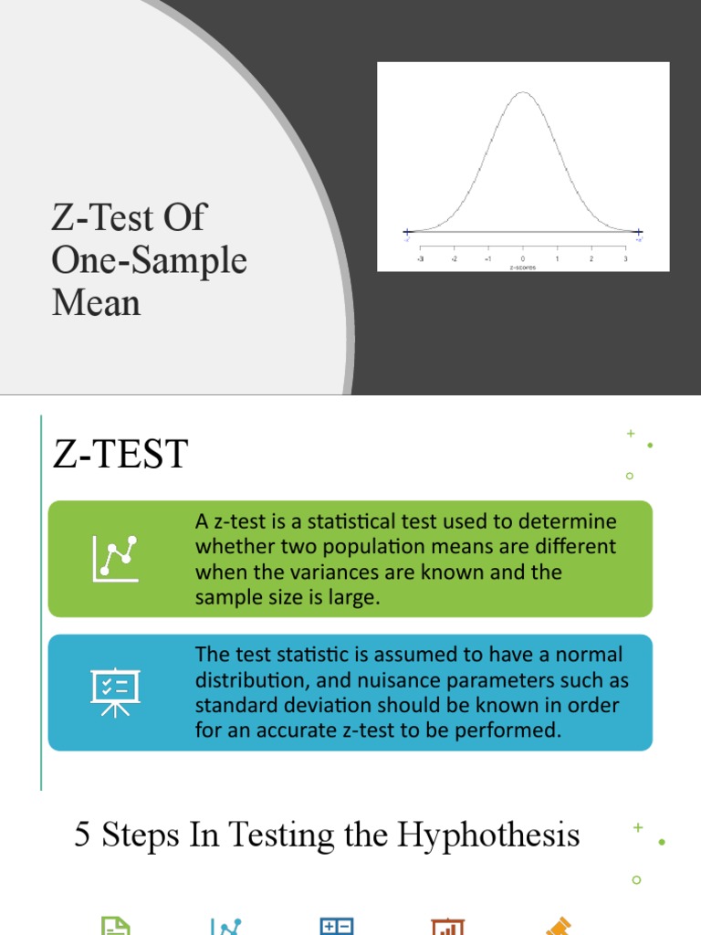 Z-Test of One-Sample Mean | PDF | Statistics | Statistical Inference