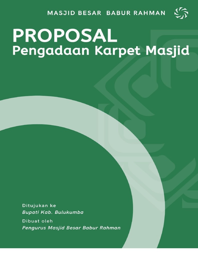 Sampul Proposal Masjid | PDF