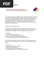 Nfpa Diamonds - 221011 - 074304 | PDF | Safety | Chemical Substances