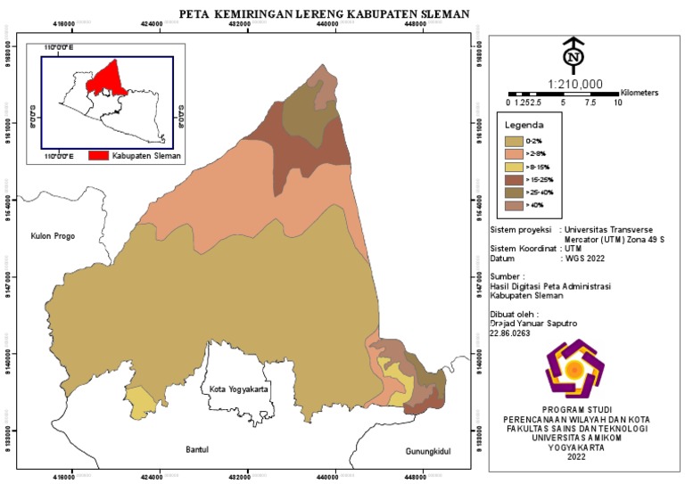 PETA KEMIRINGAN SLEMAN | PDF