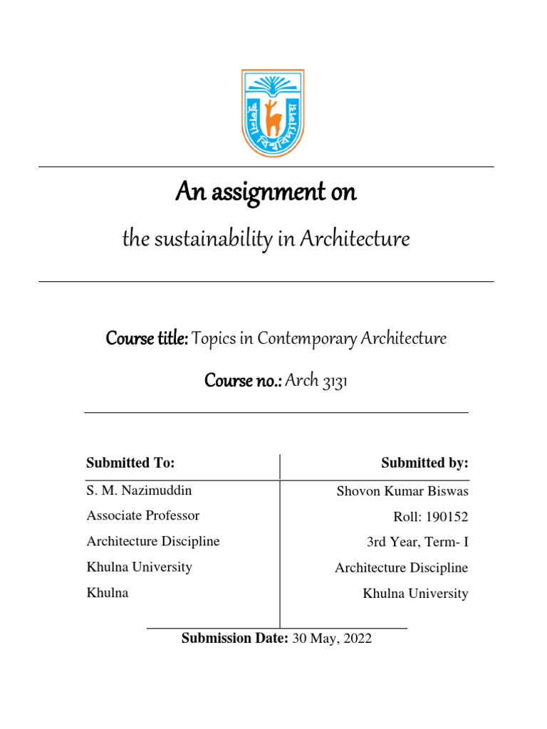 Sustainability in Architecture | PDF | Sustainable Architecture ...