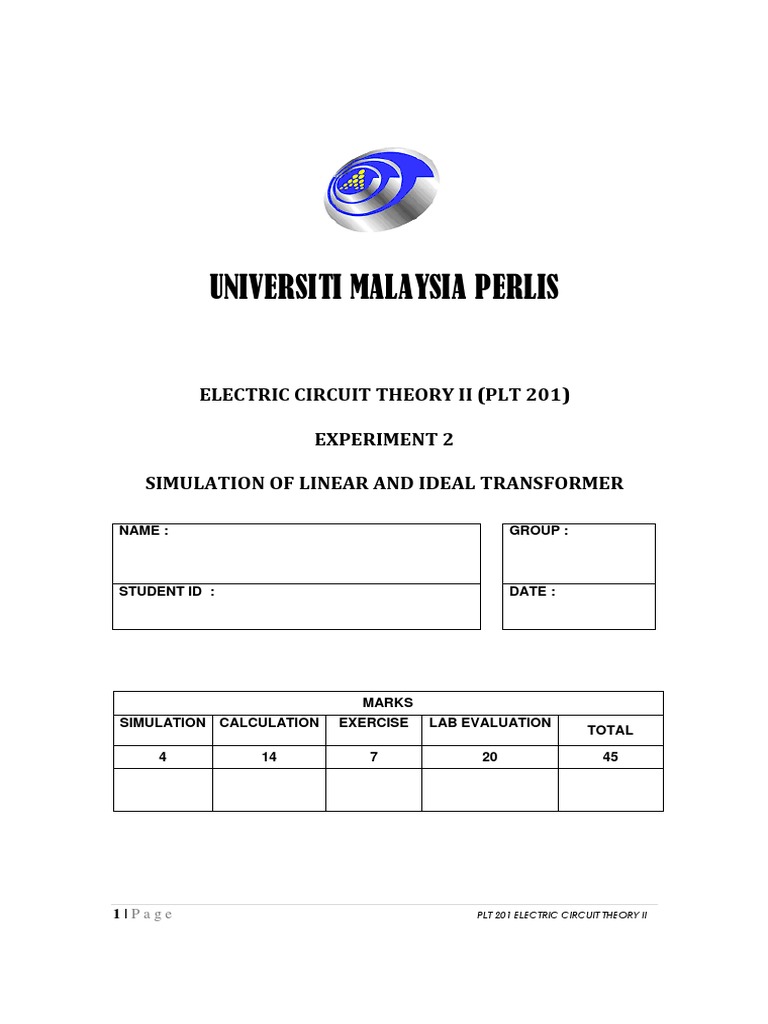 Simulation of Linear & Ideal Transformers | PDF | Inductor | Inductance