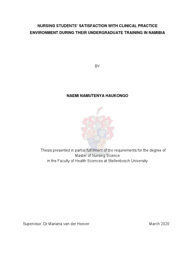 Haukongo Nursing 2020 | PDF | Nursing | Medicine