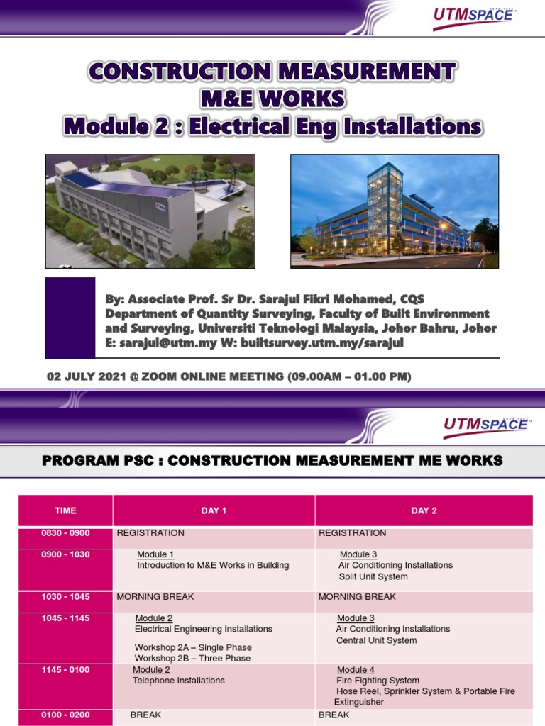 Module 2 Construction Measurement ME Works Module | PDF | Electrical ...