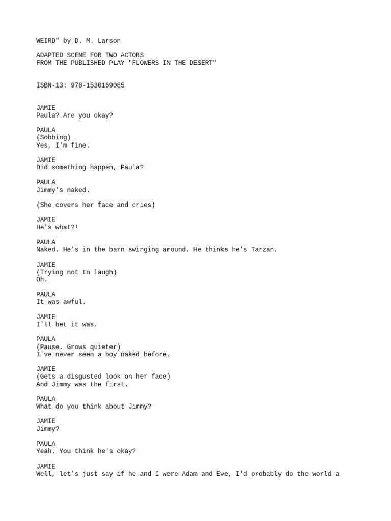 Weird - Short Script | PDF Weird - Short Script | PDF