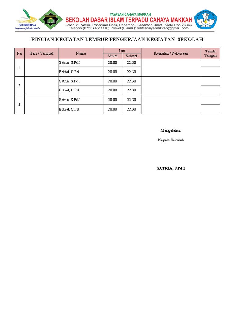 Rekap Lembur 2022 | PDF
