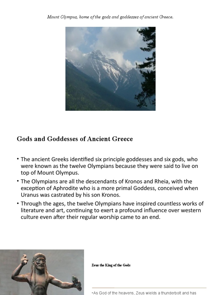 2 - Greek Gods and Goddesses | PDF