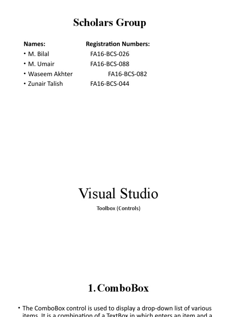 Combo Box | PDF | Ascii | Computing