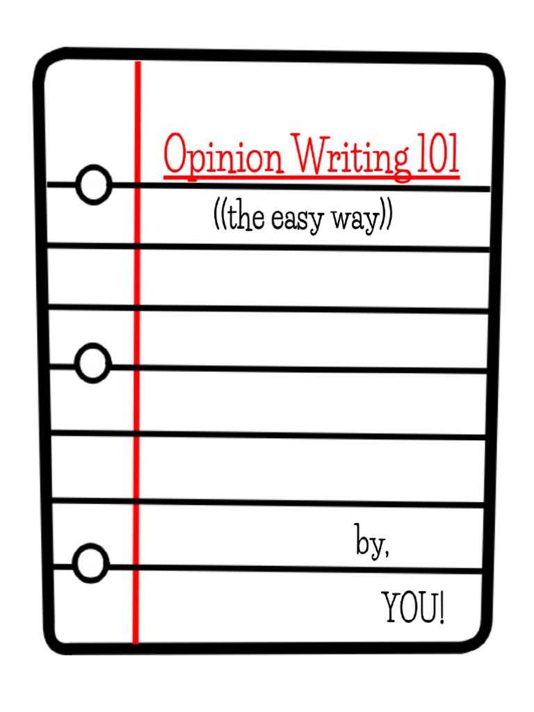 An Opinion Writing/Book Review Outline: Recommending or Not ...