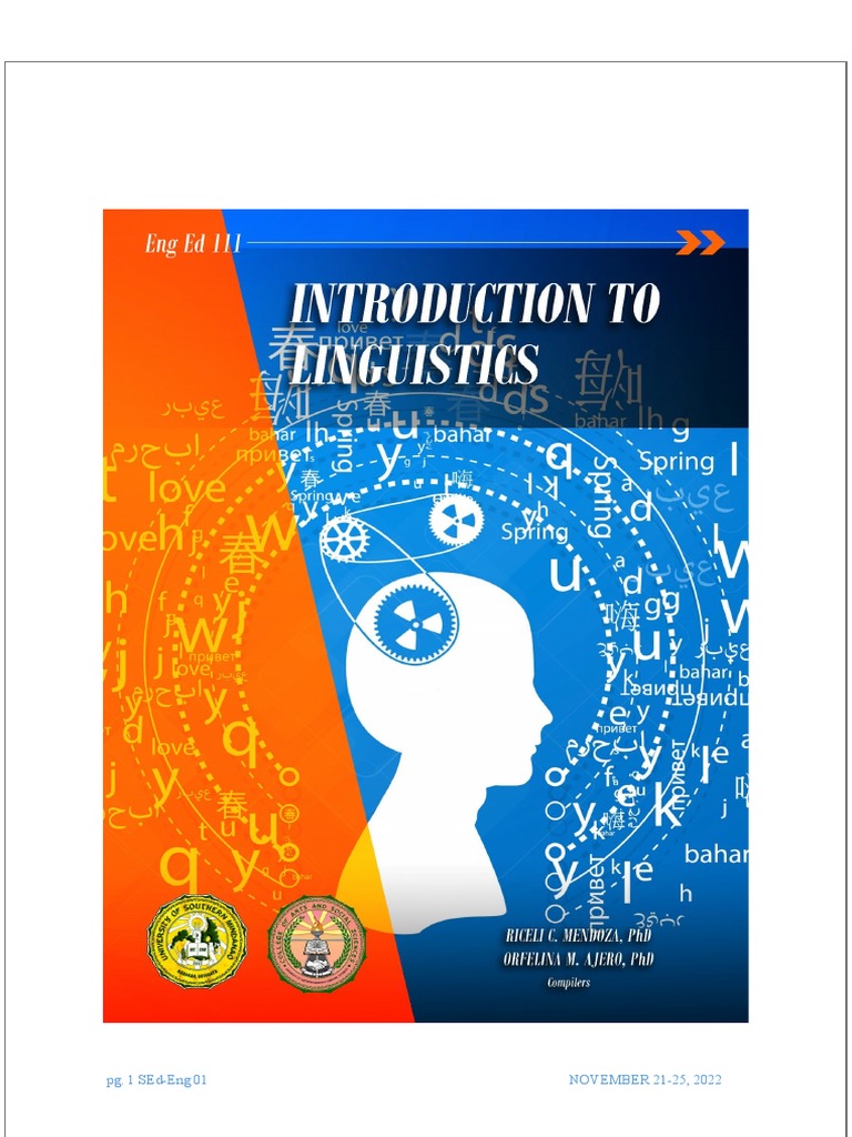 Intro - To - Linguistics - VISTA JOVIE M. - 1BSE-A1 | PDF