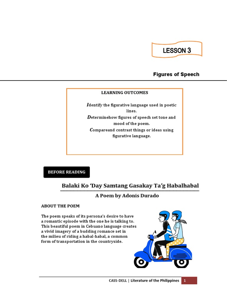 2 - Chapter Ii - Lesson 3 - Figures of Speech - Vista Jovie M. - 1bse-A1 | Download Free PDF ...