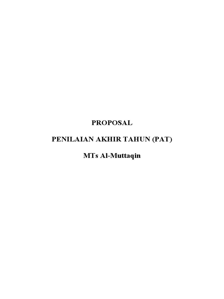 Proposal Pat MTS | PDF