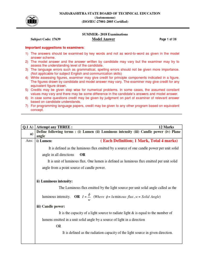 Methods of Single Lamp Control in Illumination Engineering | PDF ...