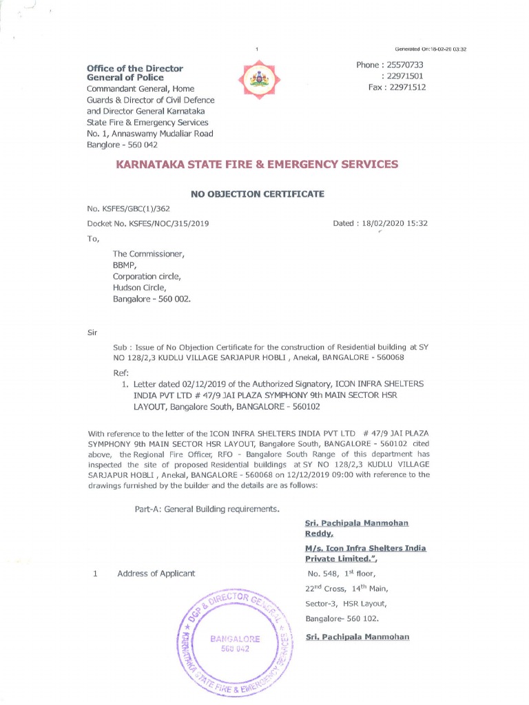 Fire Noc - Original | PDF