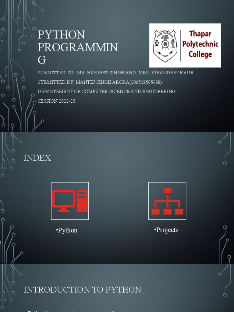 Python Programing | Download Free PDF | Parameter (Computer Programming ... Python Programing | Download Free PDF | Parameter (Computer Programming ...