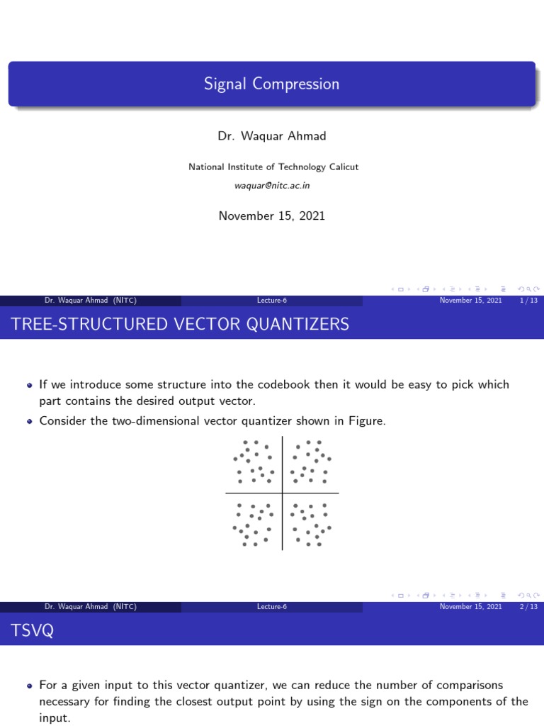 Tree-Structured Vector Quantizers | PDF | Computer Engineering | Computing