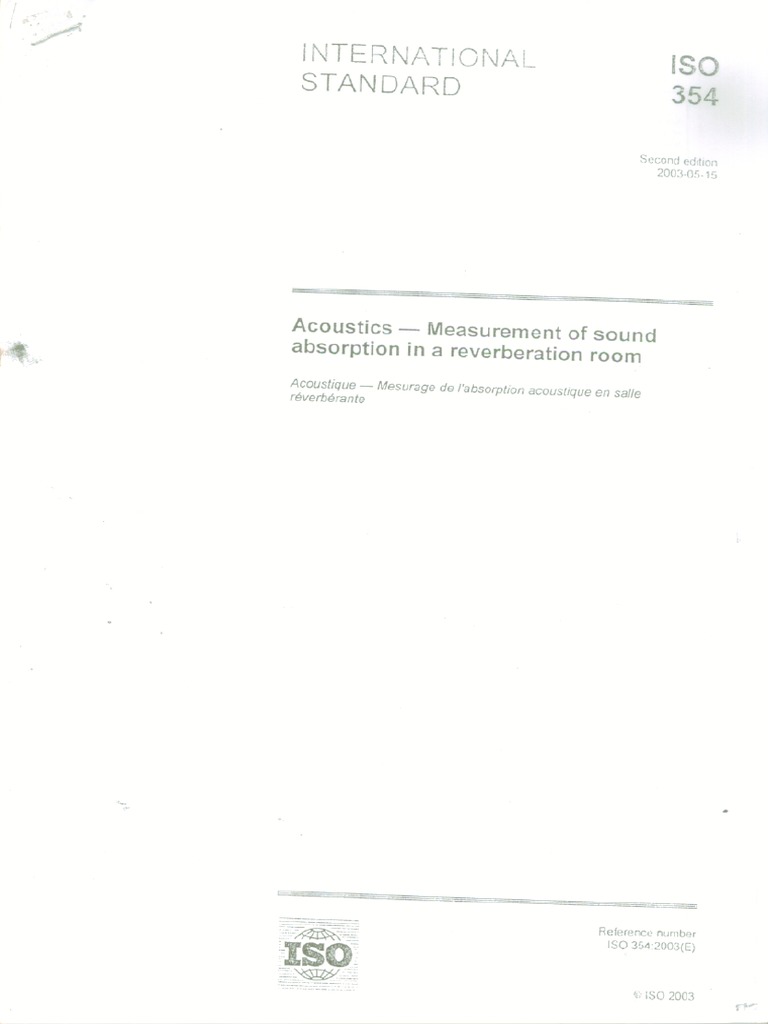Iso 354 | PDF