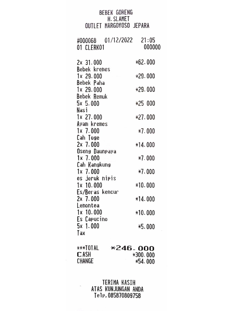 Receipt Qima (GAP) Dinner 2022.12.01 | PDF