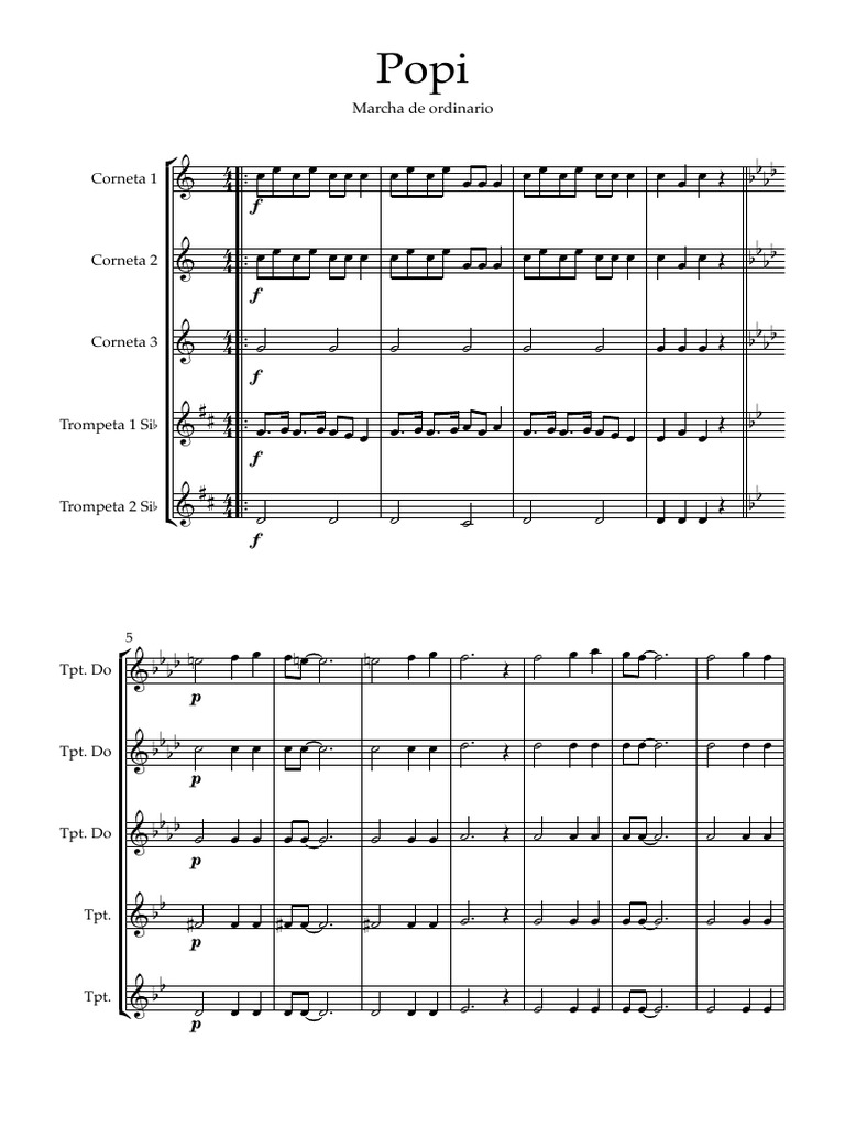 POPI - Partitura | PDF