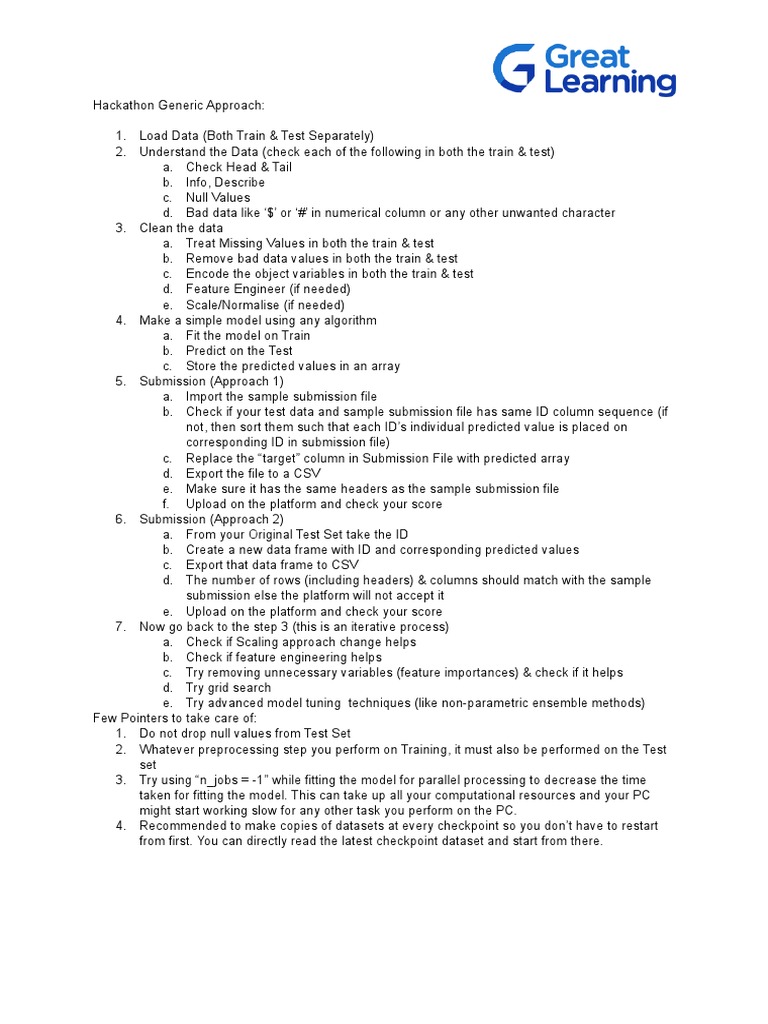 Generic Best Practices For Hackathon | PDF | Array Data Structure | Comma Separated Values