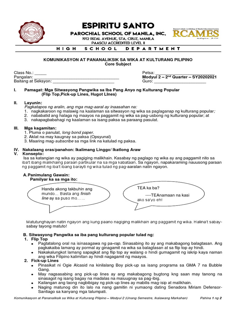 Module#2 Second Quarter | PDF