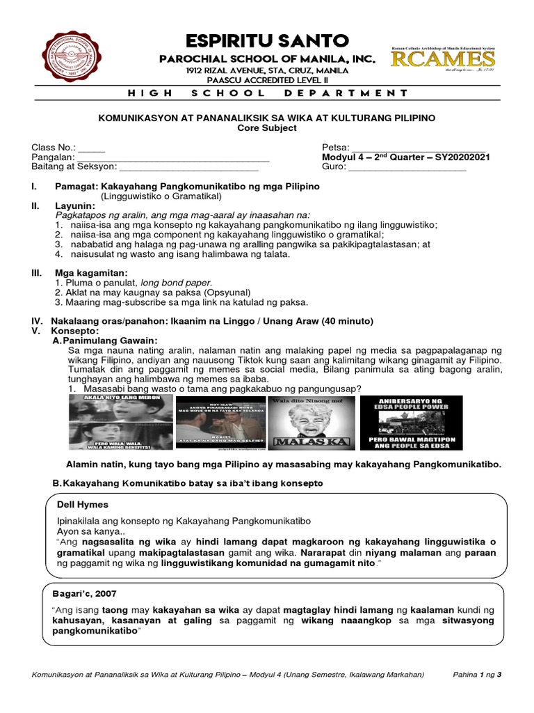 Module#4 Second Quarter | PDF