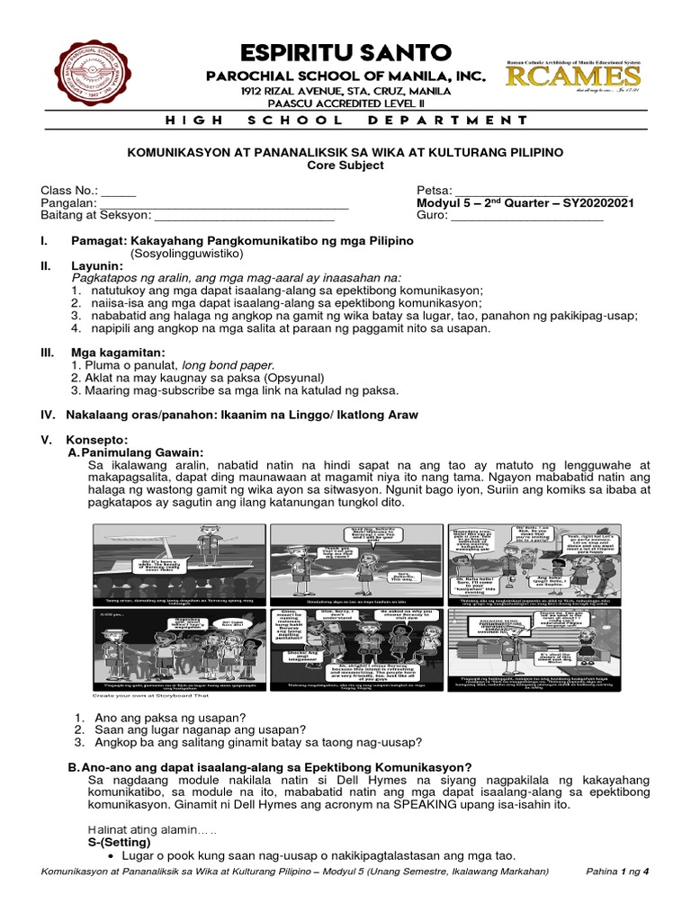 Module#5 Second Quarter | PDF