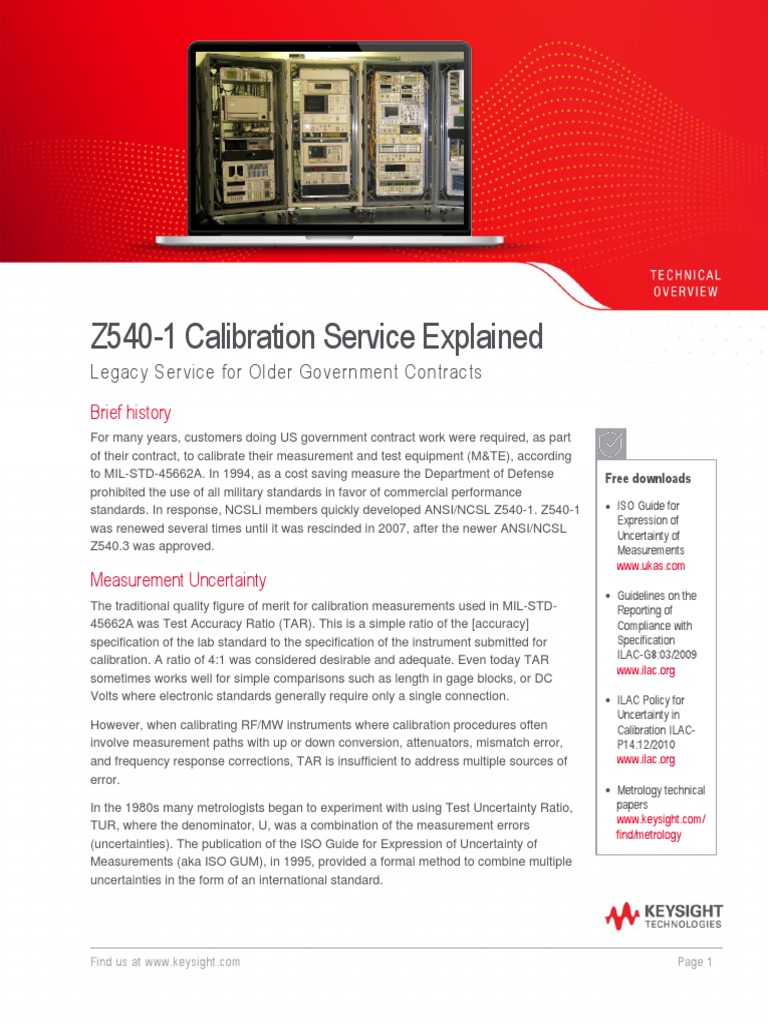 Cal Services Explained | PDF | Calibration | Metrology