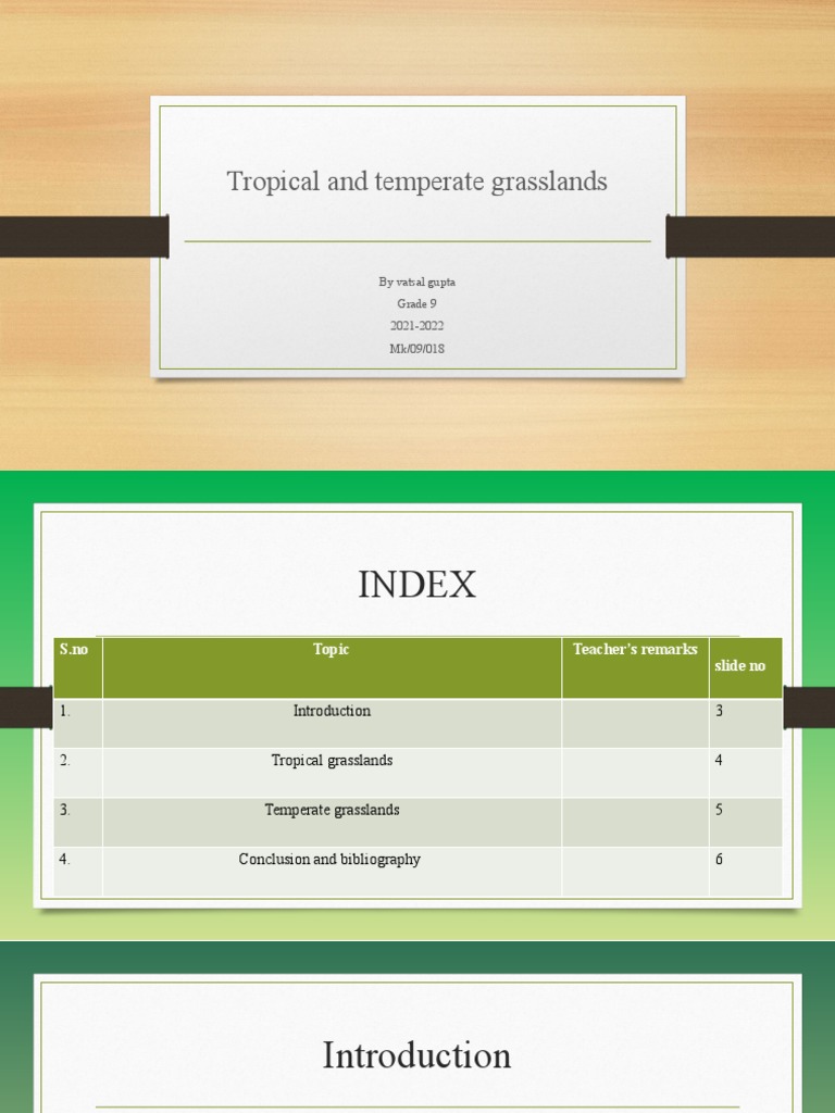 Tropical and Temperate Grasslands (Autosaved) | PDF | Grassland | Tropics
