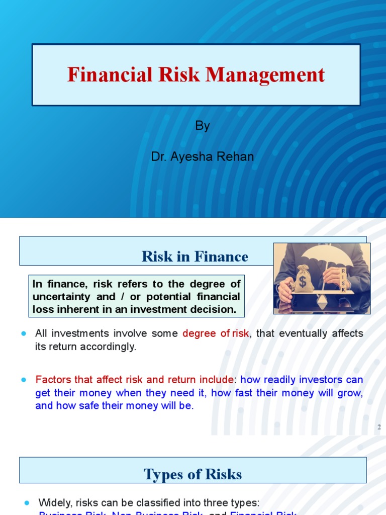 3. Financial Risk Management | PDF | Financial Risk | Hedge (Finance)