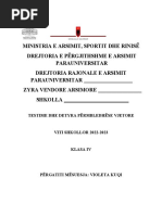 MATEMATIKA 4 Modele Testesh Sipas Periudhave | PDF