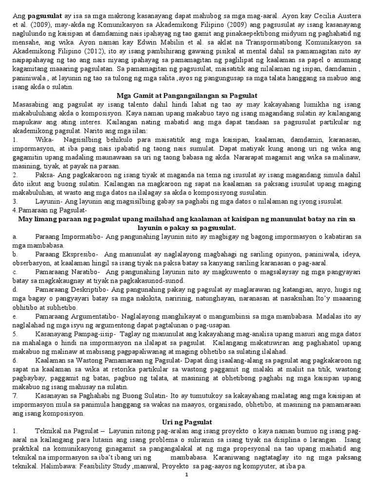 G12 Reviewer 1st Grading 2022 | PDF