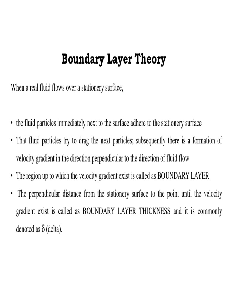 Lecture Oct 2022 Boundary Layer | PDF | Boundary Layer | Fluid Dynamics
