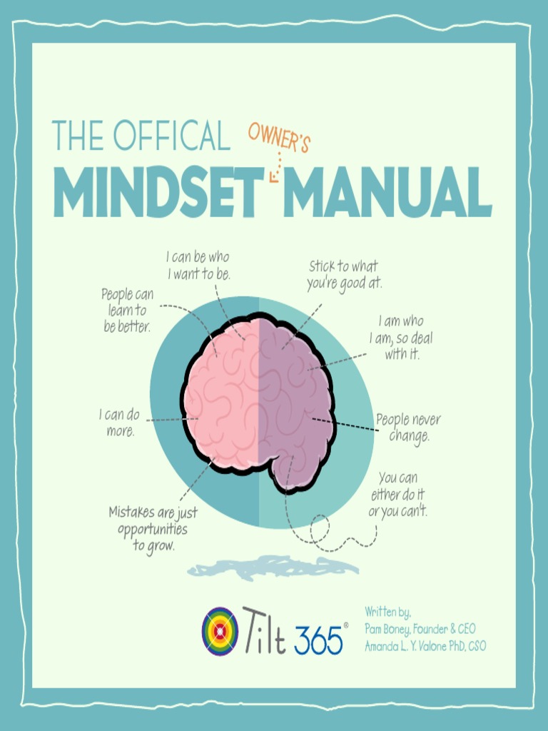 Mindset Manual Pdf Mindset Goal
