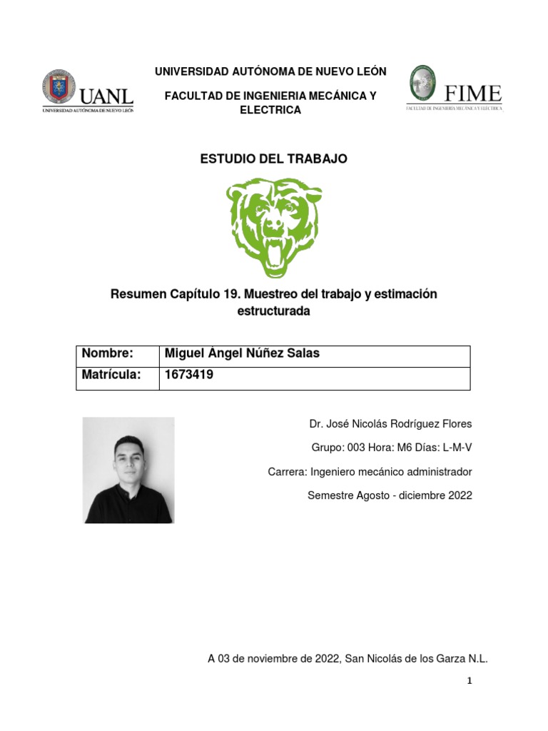 Resumen Capitulo 19 | PDF | Muestreo (Estadísticas) | Medición