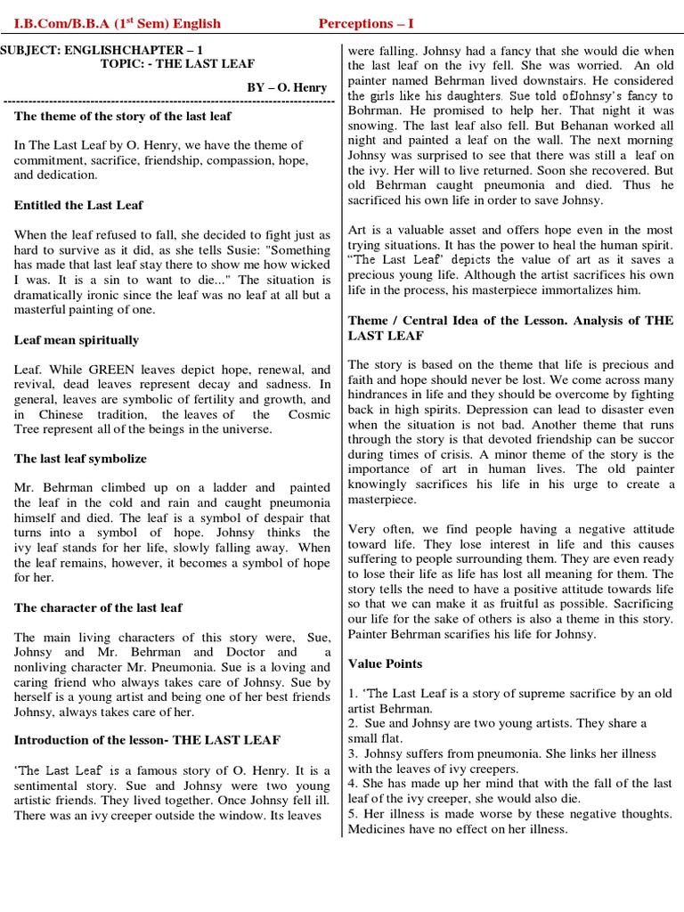 I Semester B.com. Bba. English | PDF | Trees | Poetry