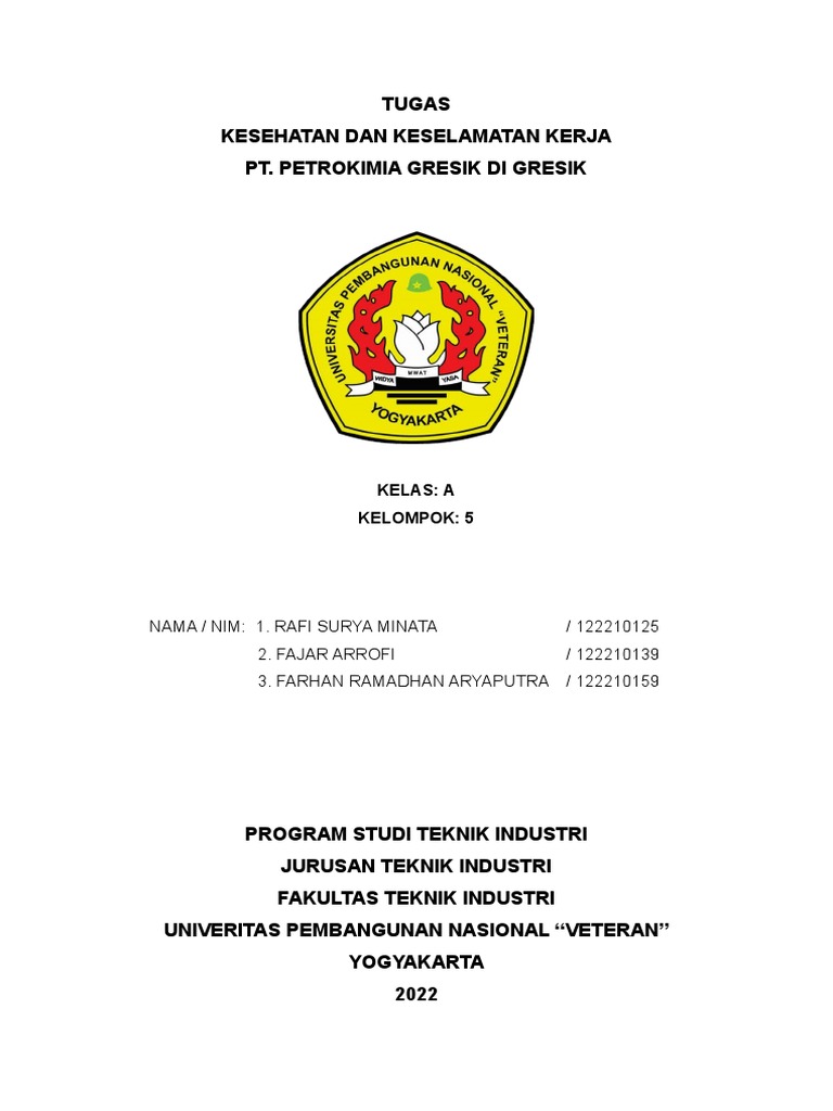 K3 PT Petrokimia Gresik - A5 | PDF