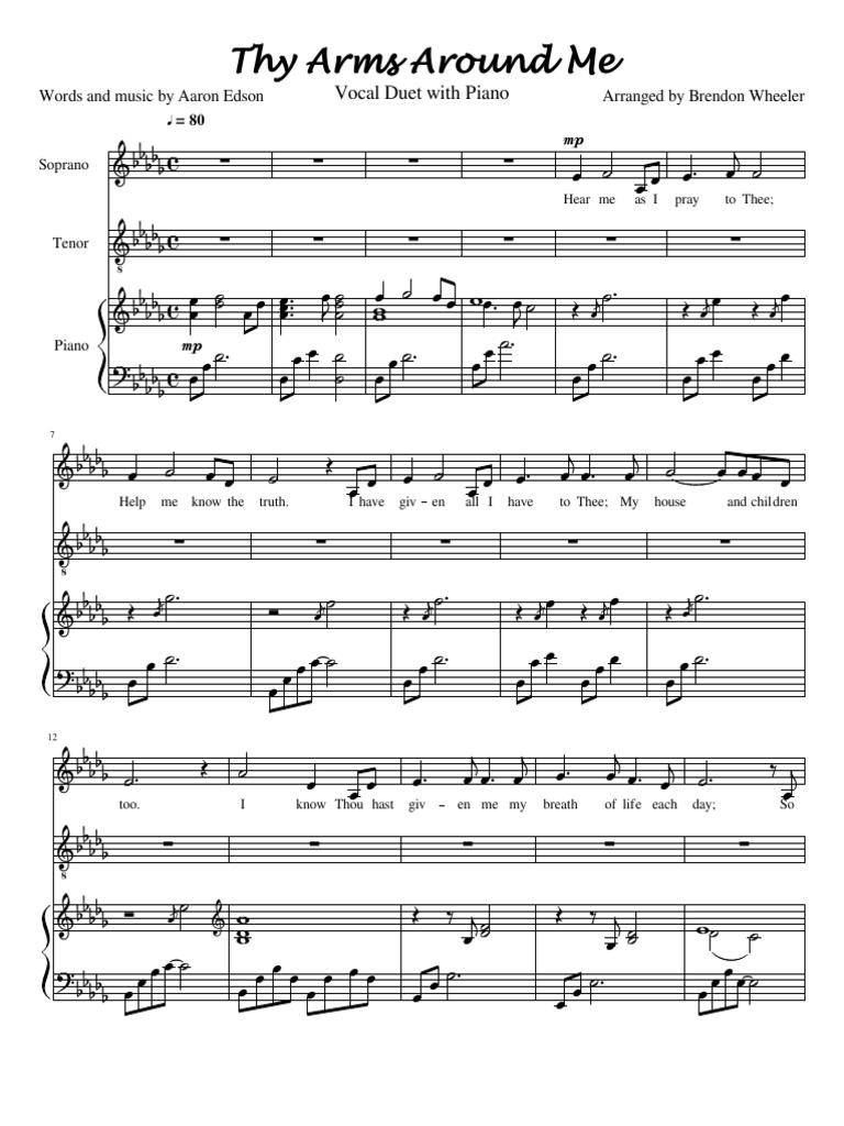 Thy Arms Around Me | PDF