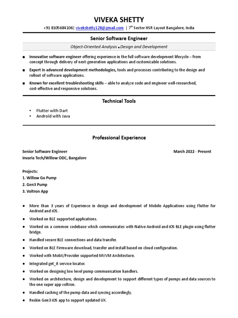 Vivek Resume | PDF | Mobile App | Android (Operating System)