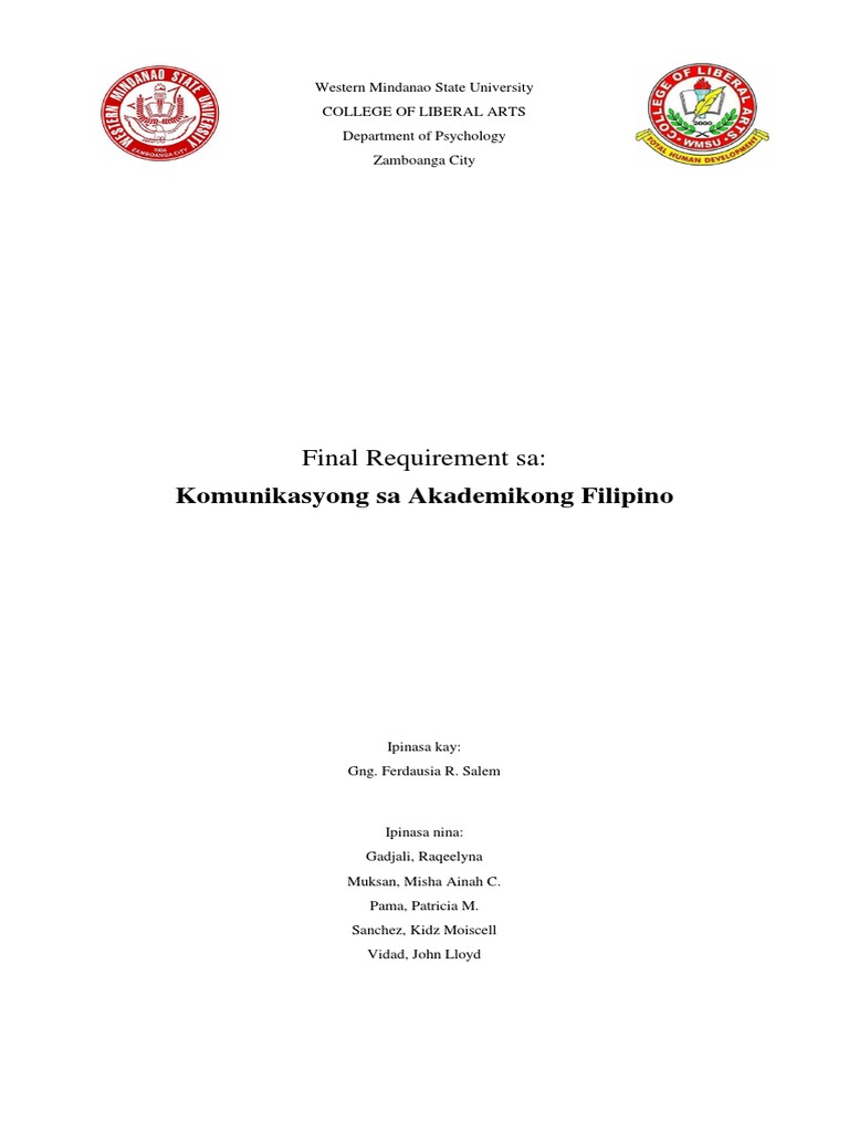 Fil 101 Final | PDF