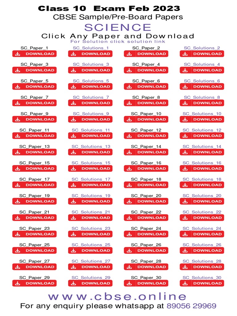 Science Sample Papers | PDF | Educational Stages | Qualifications