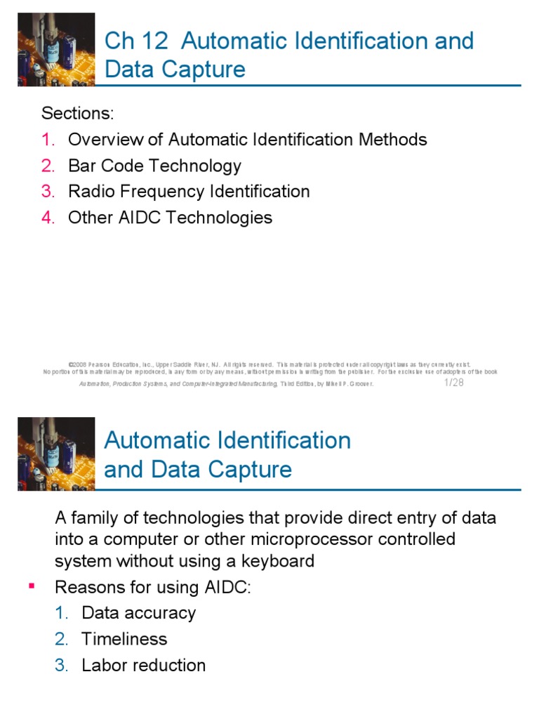 Automatic Identification and Data Capture | PDF | Radio Frequency ...