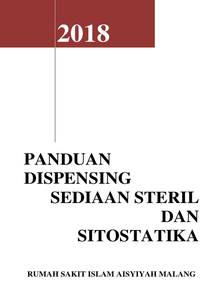 Panduan Dispensing Sitostatika Steril | PDF