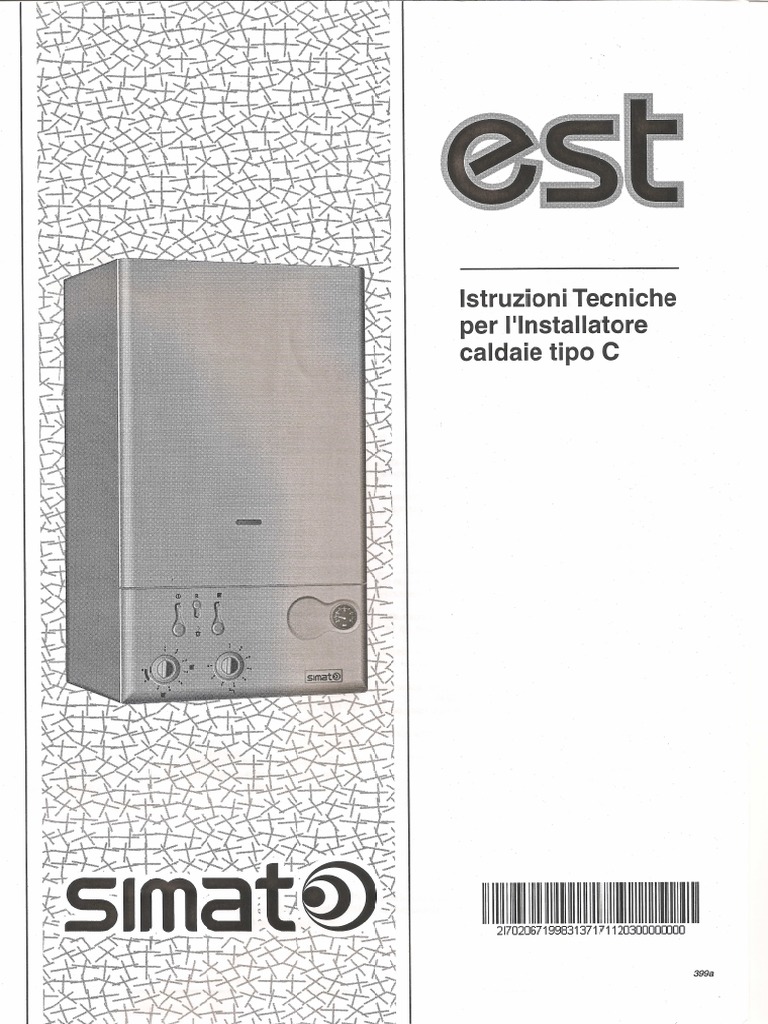 SIMAT Caldaia Murale A Gas EST | PDF